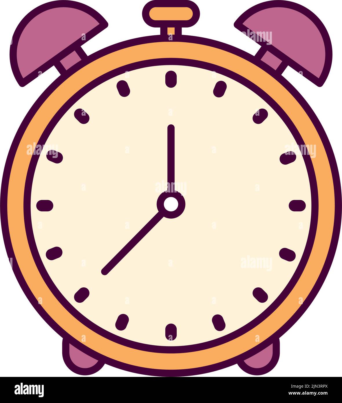 alarm clock illustration Stock Vector Image & Art - Alamy