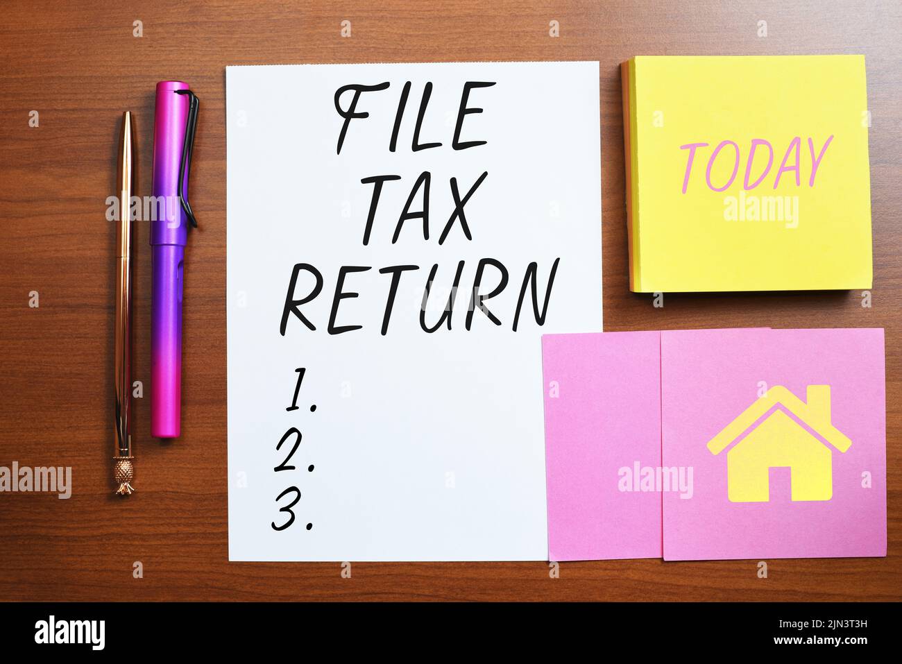 Conceptual caption File Tax Return. Internet Concept Paperwork to get ...