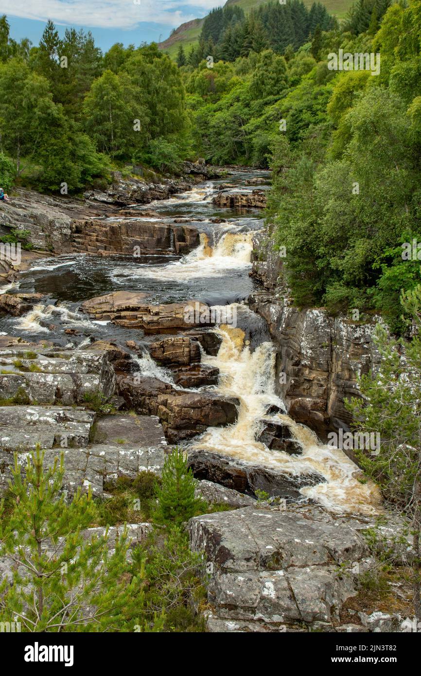 Black Water Falls, near Ullapool, Highlands, Scotland Stock Photo - Alamy