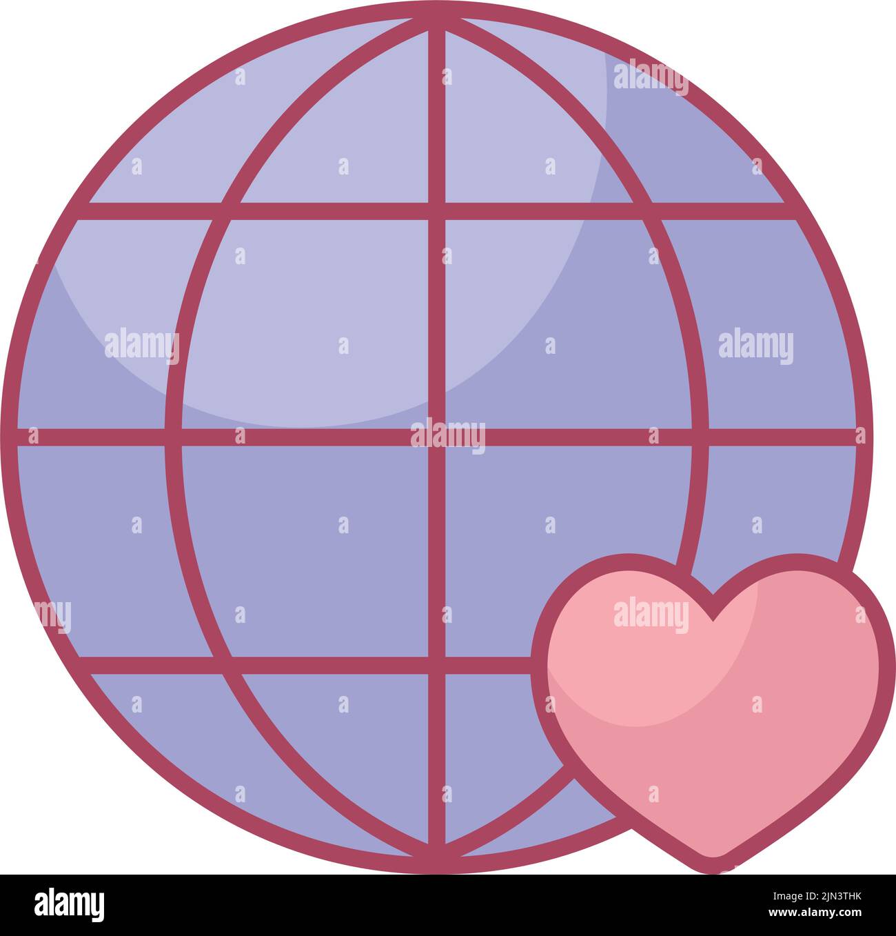 web symbol with heart Stock Vector Image & Art - Alamy