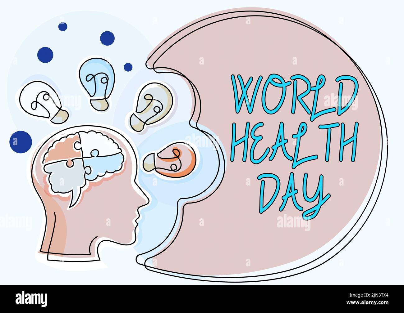 Conceptual caption World Health Day. Business idea Global health ...