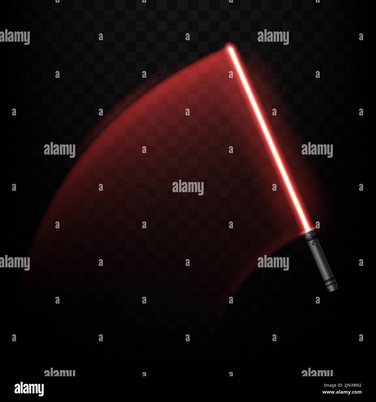 Light Sword Motion Effect Glow Saber With Vector Laser Beam Red Neon