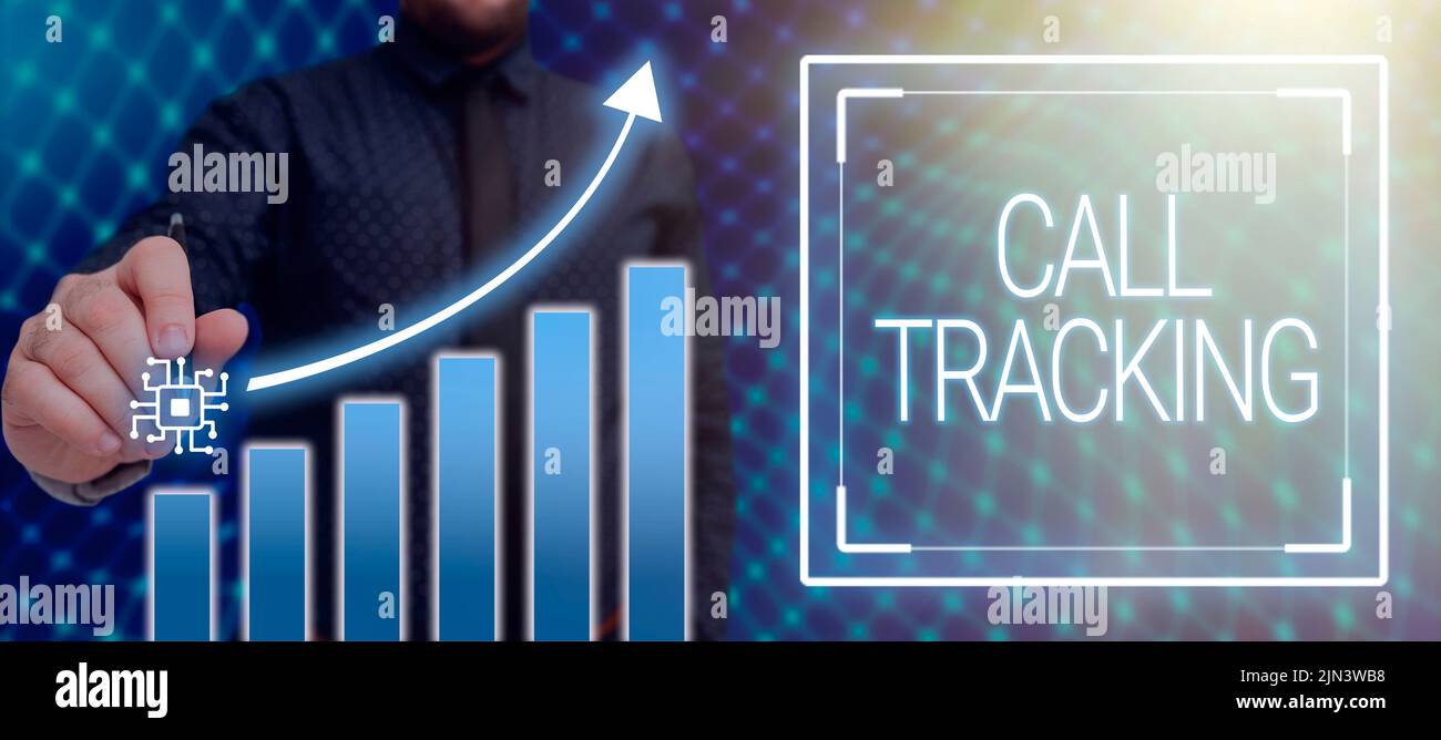 Hand writing sign Call Tracking. Word Written on Organic search engine ...