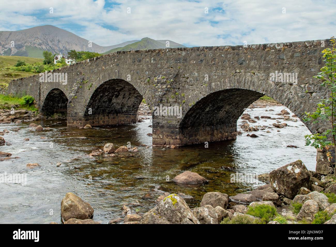 The Old Bridge, Sligachan, Isle of Skye, Scotland Stock Photo - Alamy
