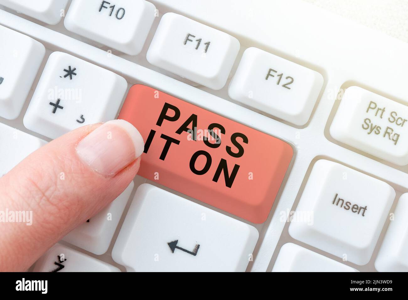 Writing displaying text Pass It On. Business overview Share something ...