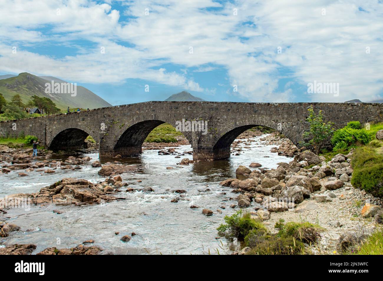 The Old Bridge, Sligachan, Isle of Skye, Scotland Stock Photo - Alamy
