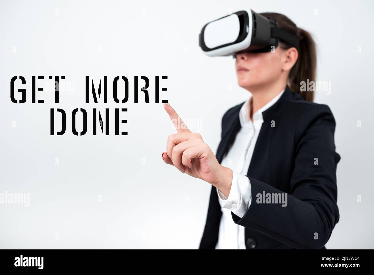 Text showing inspiration Get More Done. Word Written on Checklist ...