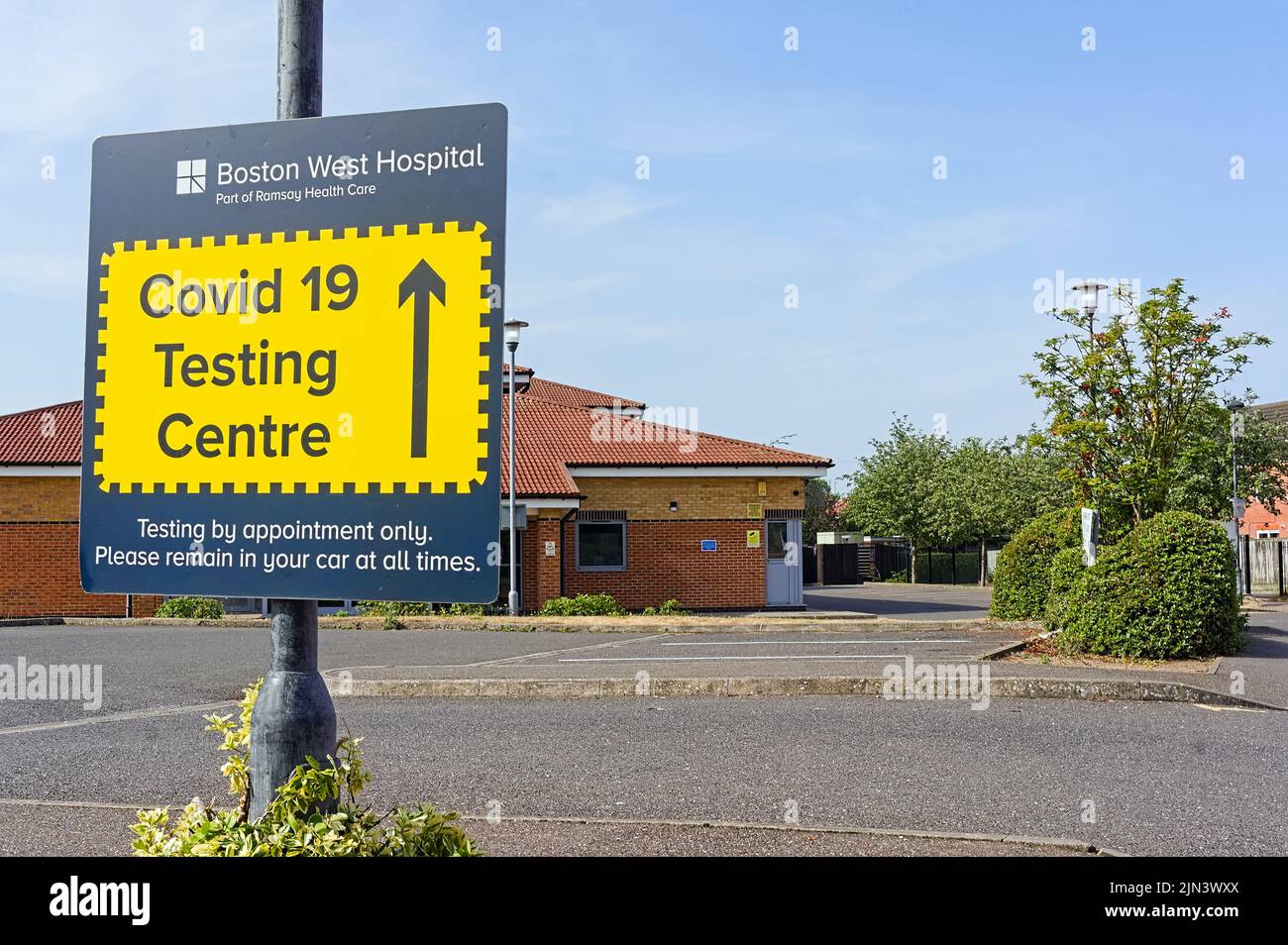 COVID 19 testing centre at the West business Park in Boston ...