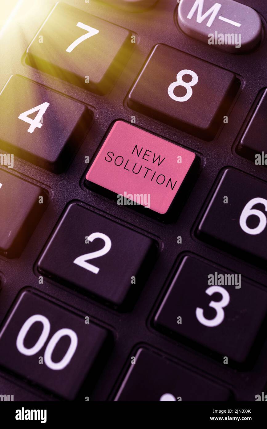 Handwriting text New Solution. Word for Modern Innovation Latest ...