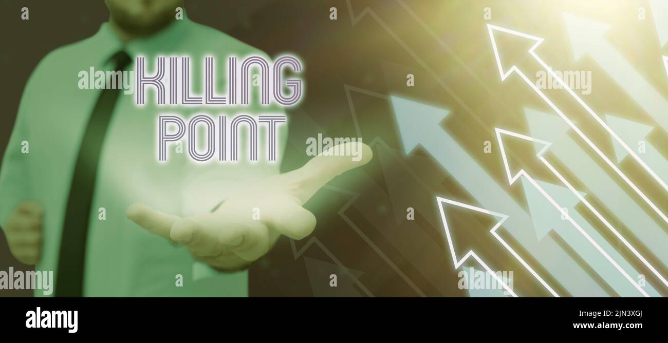 Conceptual display Killing Point. Business idea Phase End Review Stage ...