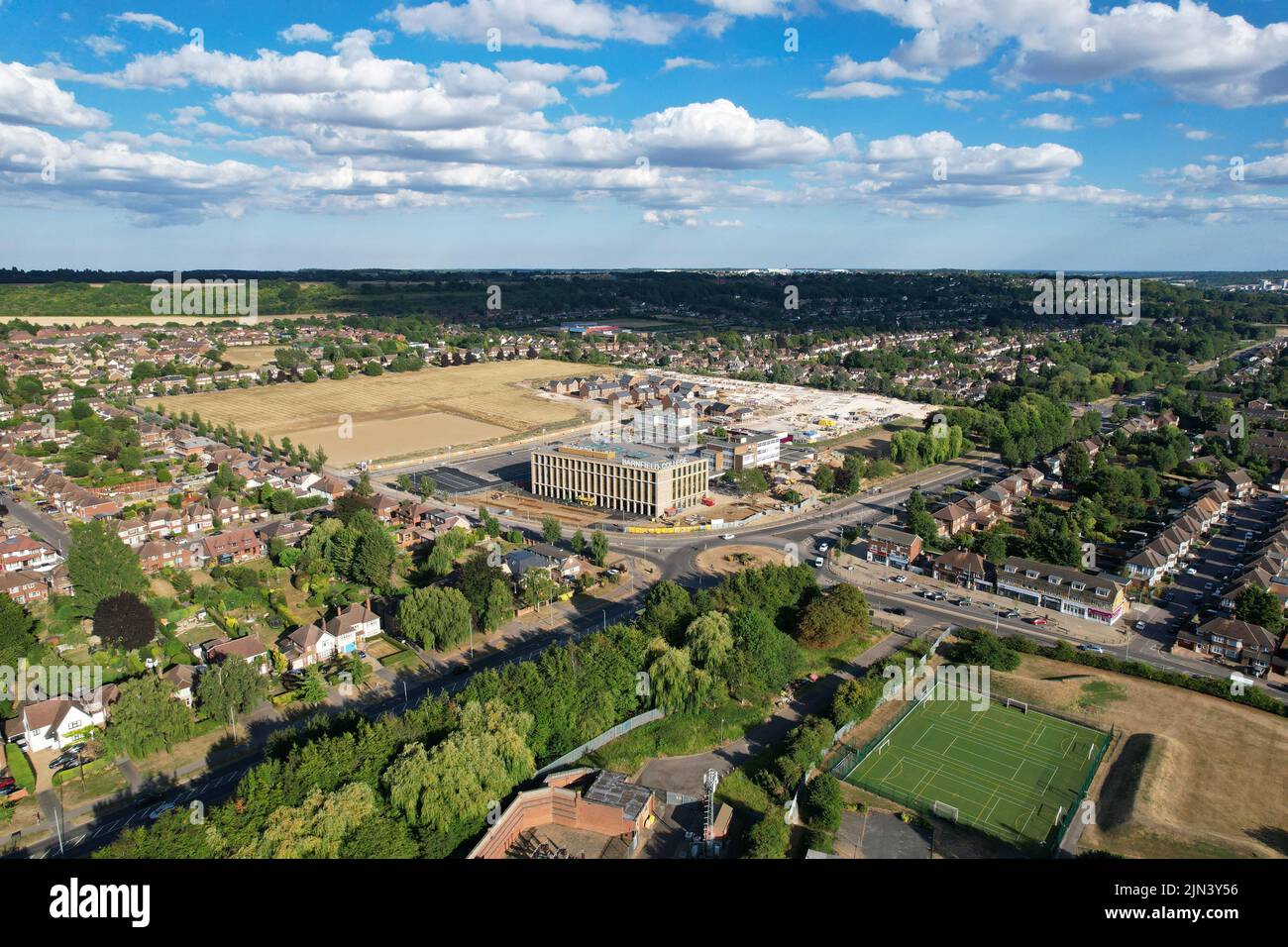School building modern aerial hi-res stock photography and images - Alamy