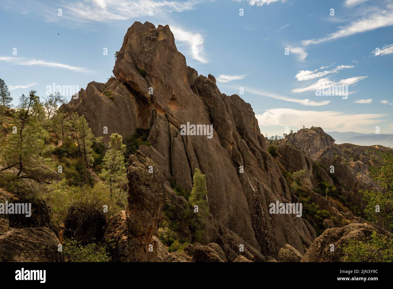 Unique Rocks of Pinnacles National Park in central California Stock ...