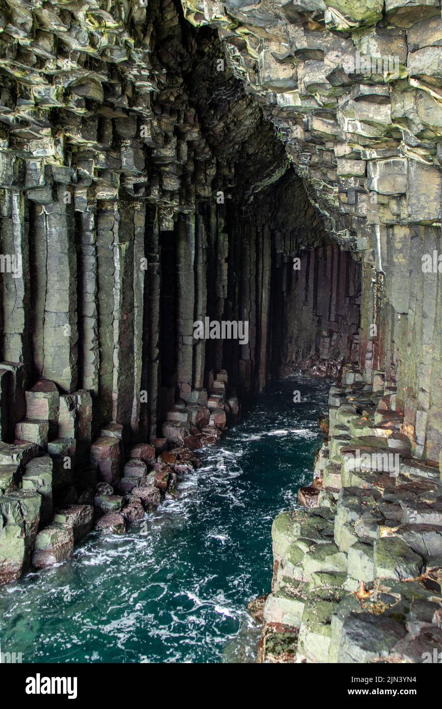 Inside Fingal's Cave, Staffa, Mull, Argyll and Bute, Scotland Stock ...