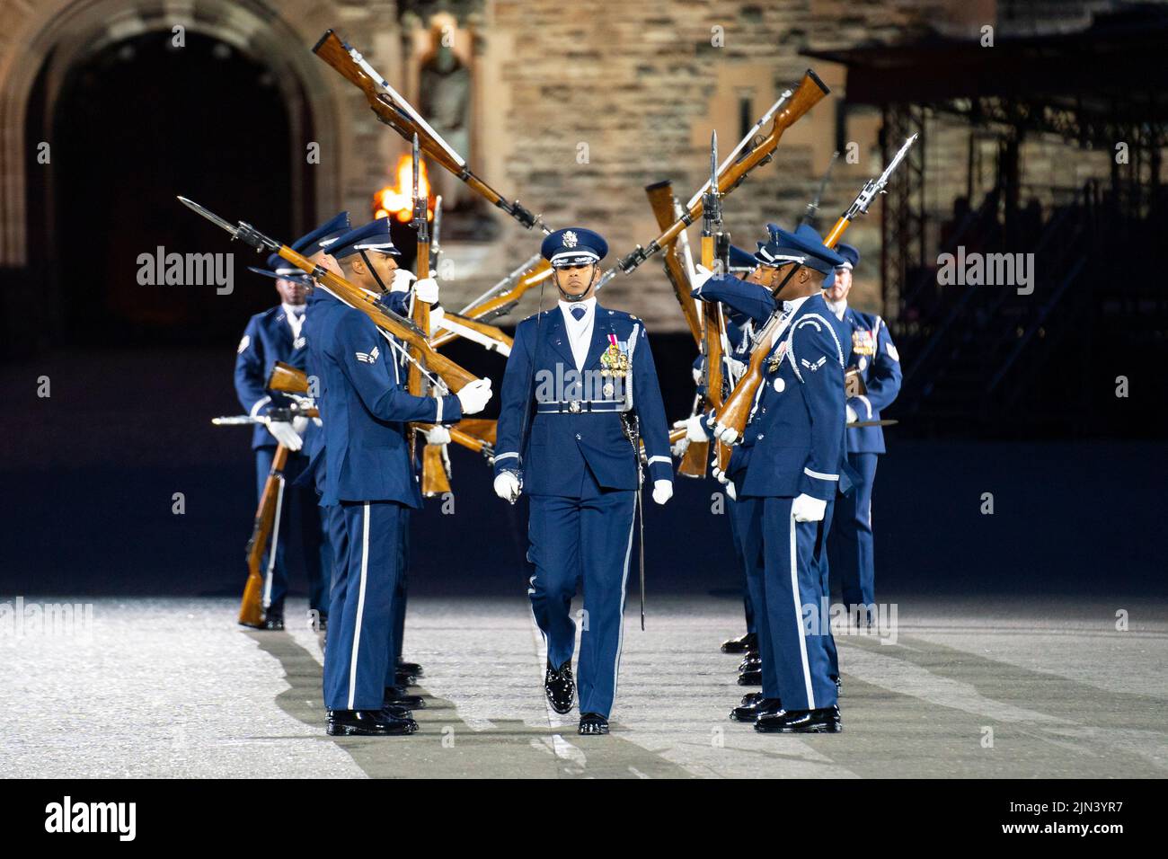 Edinburgh, Scotland, UK. 8th August 2022. The United States Air Force ...
