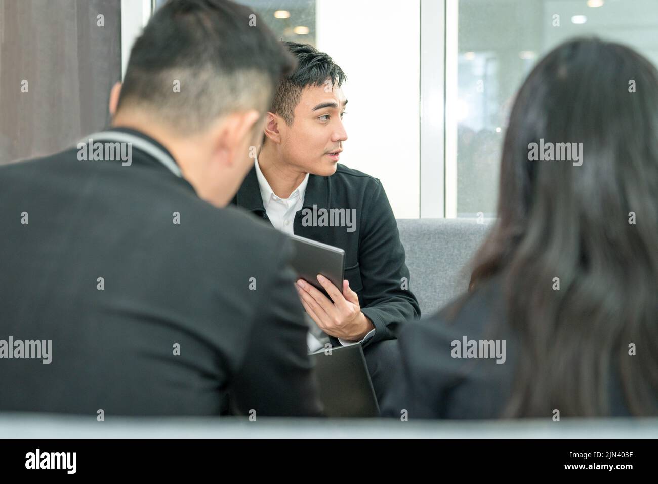 Side view diverse business people hi-res stock photography and images ...