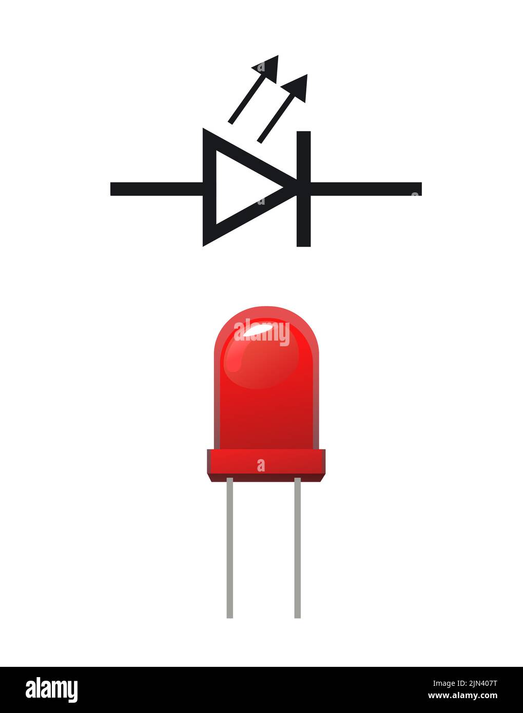 Light Emitting Diode Radio Component Radio Electronic Circuit Symbolic Designation Isolated