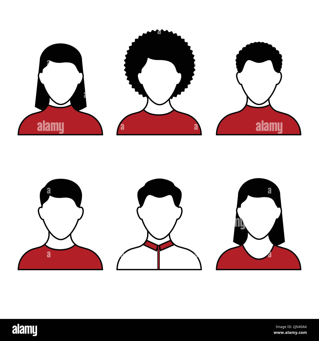 People icons. Vector icons set Stock Vector Image & Art - Alamy