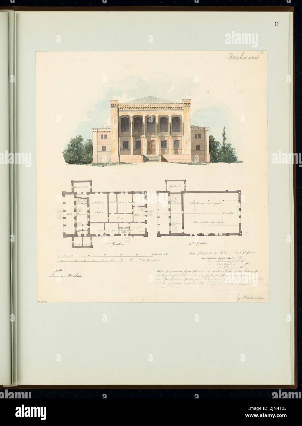 Eduard Bachmann (1824-1891): Singakademie. Monthly competition October ...