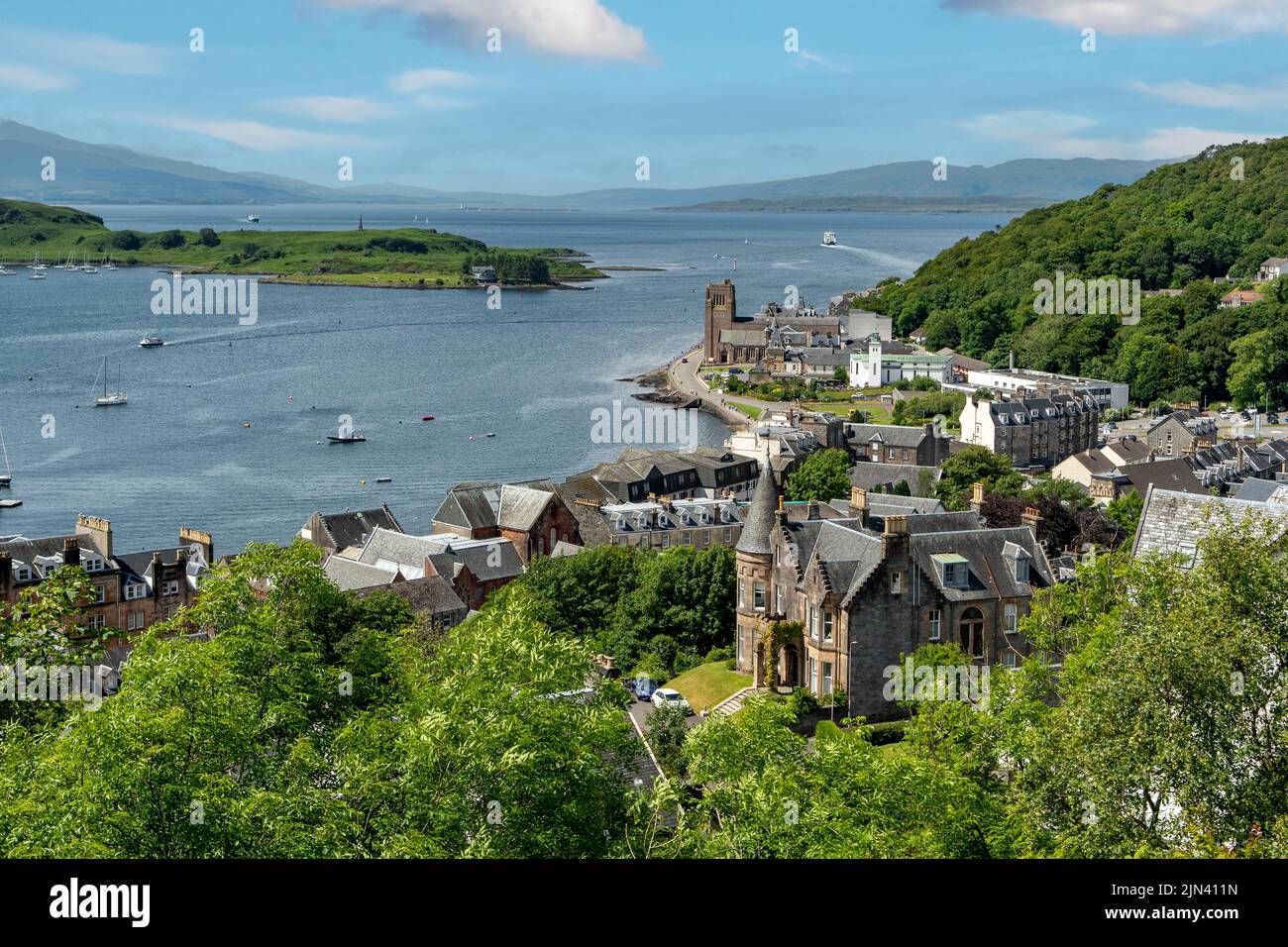 View from McCaig's Tower, Oban, Argyll, Scotland Stock Photo - Alamy