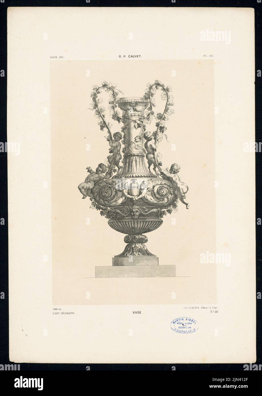 Gilles-Paul Cauvet (1731-1788, as an artist): Vase Stock Photo - Alamy