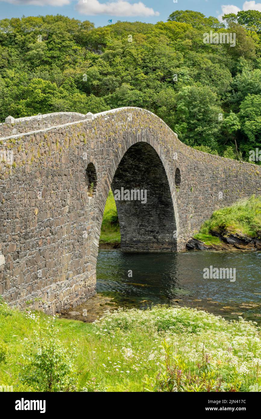 Bridge over the Atlantic, Clachan Bridge, Argyll, Scotland Stock Photo ...