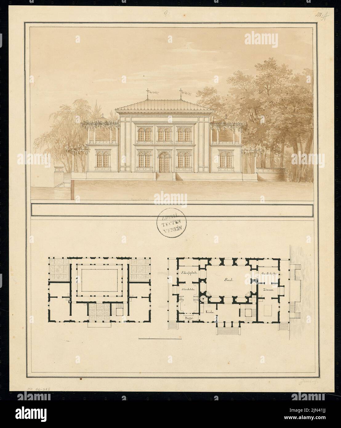 August Dieckhoff (1805-1891): Schützenhaus. Monthly competition May ...