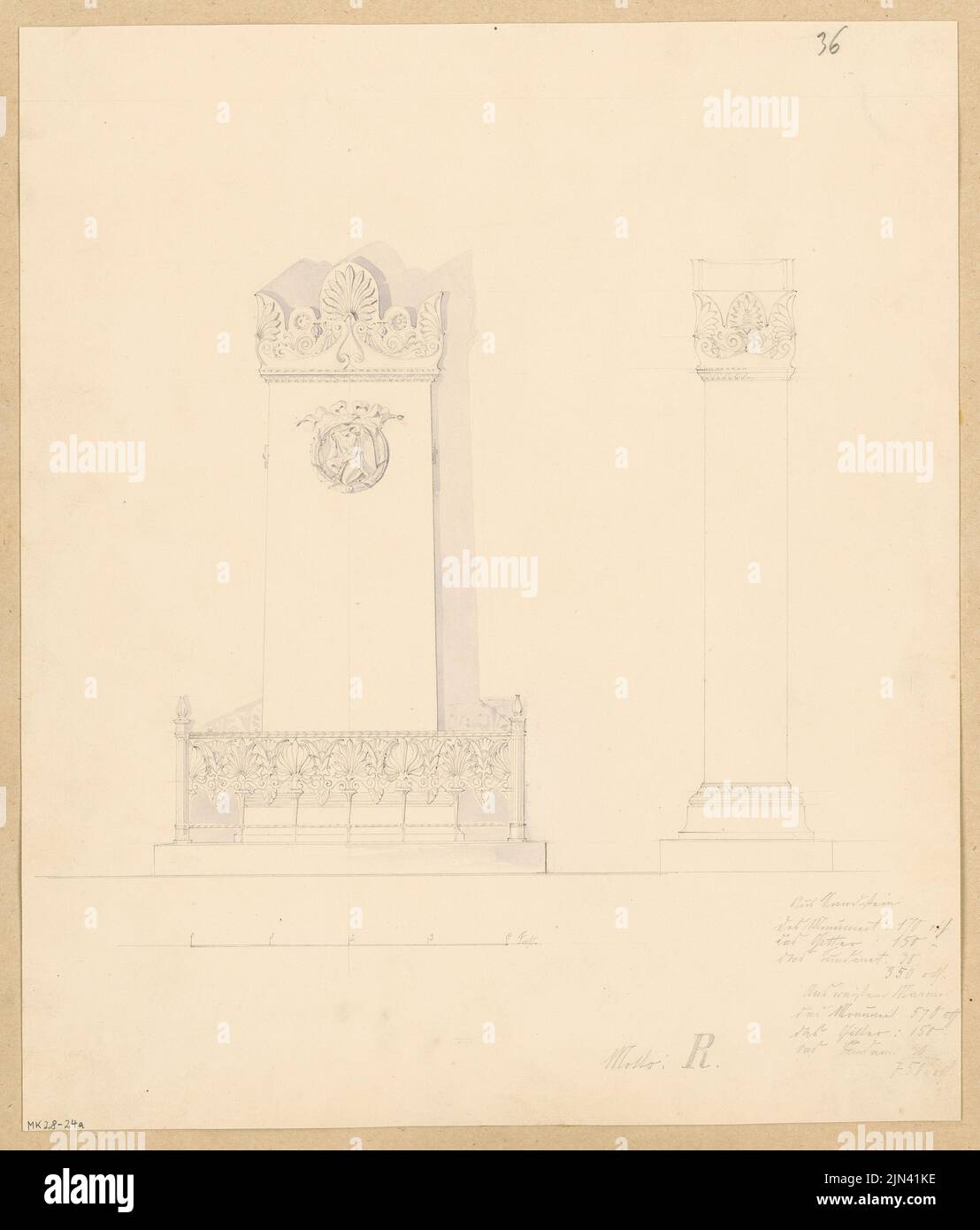 N.N.: Grave monument for Wilhelm Stier on the Schöneberg cemetery and ...