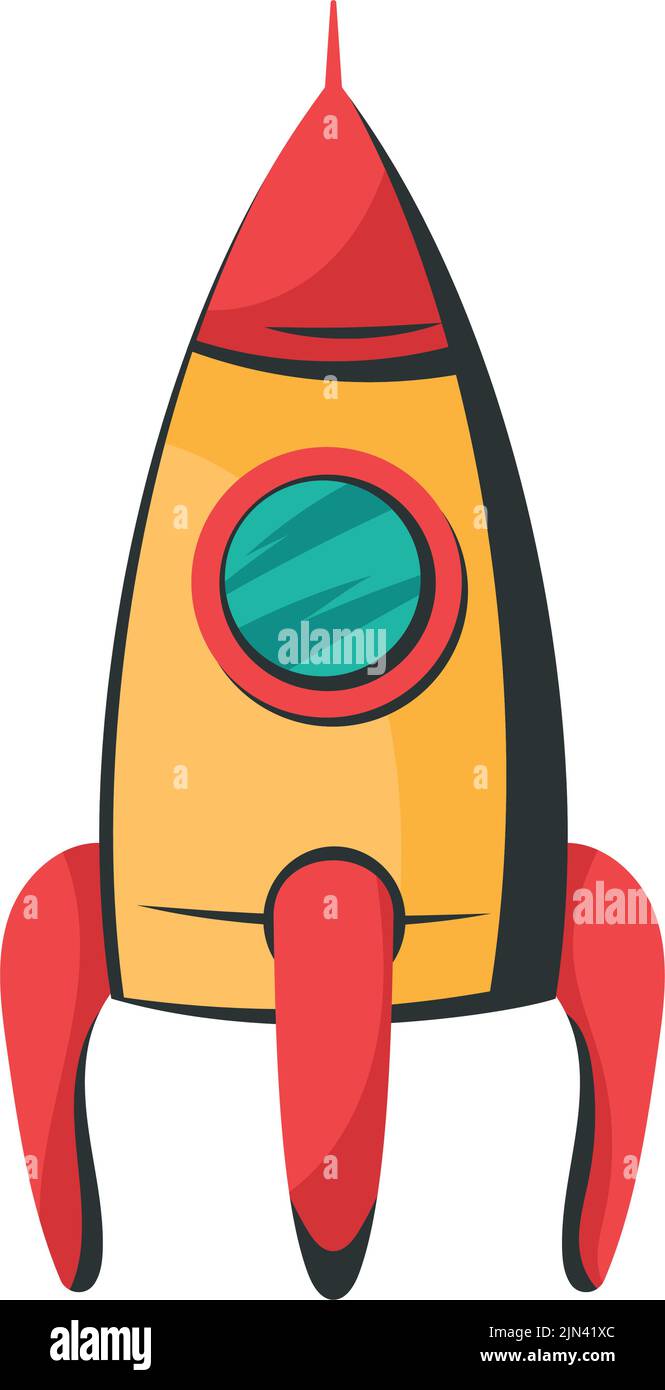 yellow rocket space outer icon Stock Vector Image & Art - Alamy