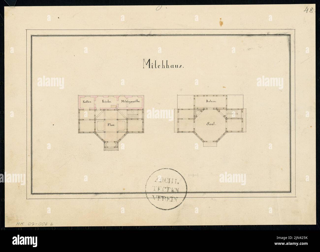 August Dieckhoff (1805-1891): Molkenhaus - rural inn. Monthly ...