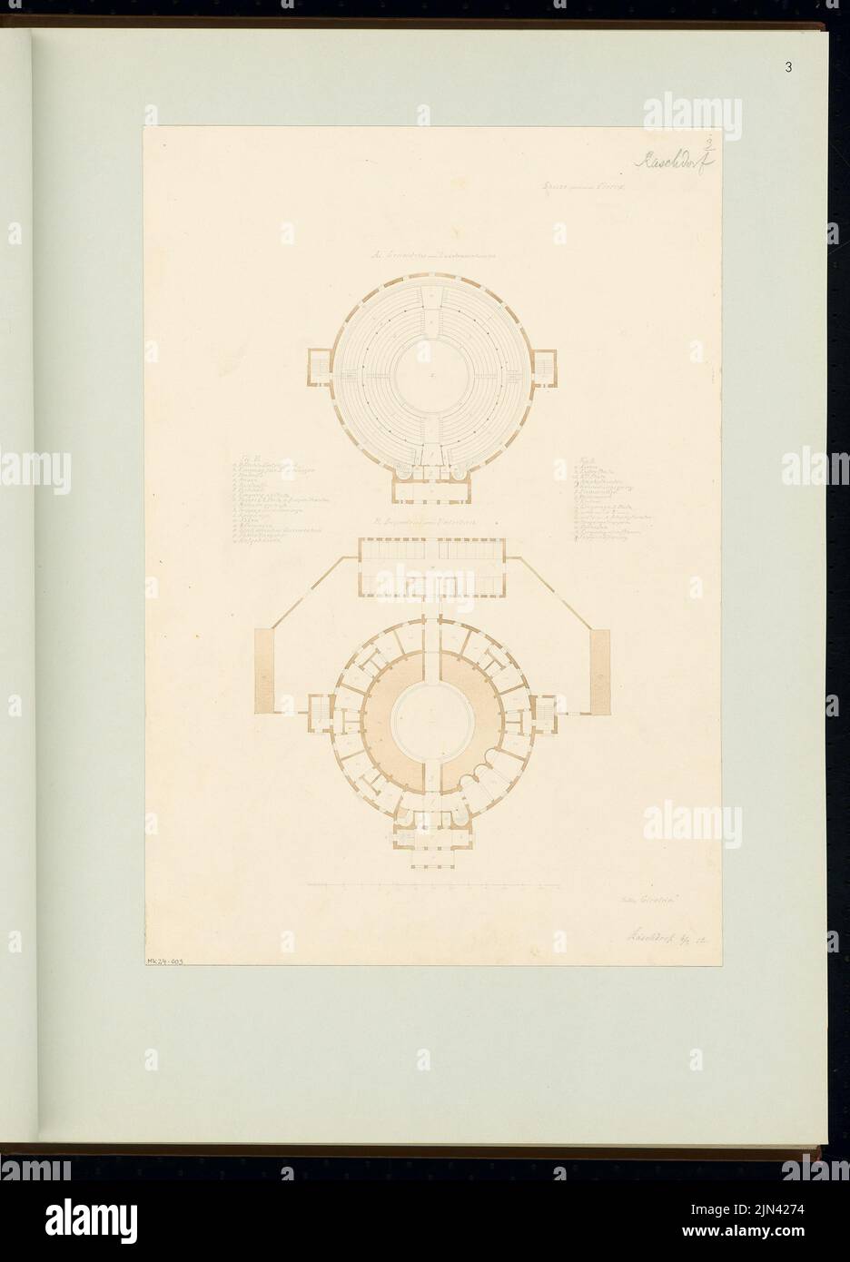 Julius Raschdorff (1823-1913): Circus. Monthly competition March 1852 ...