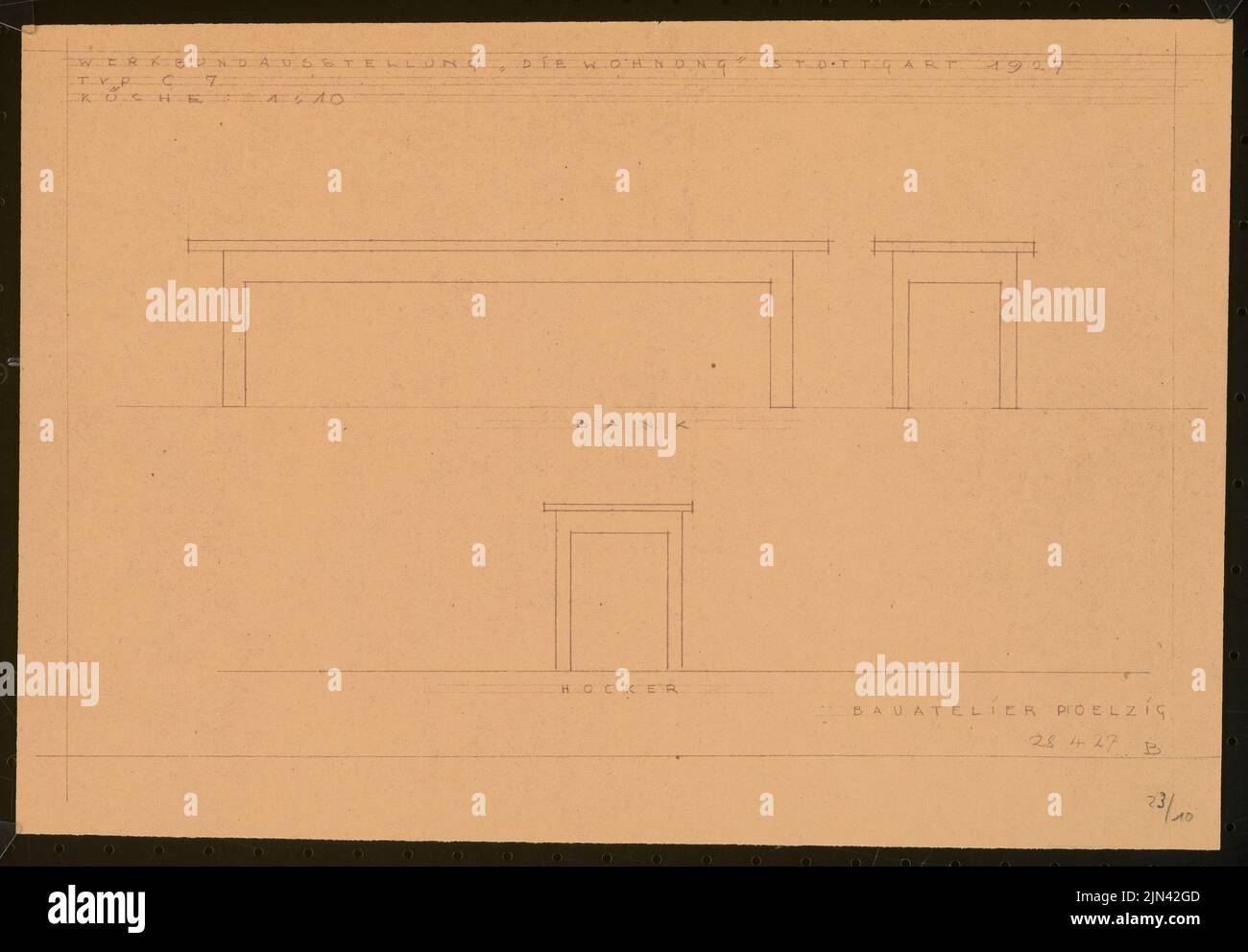 Hans Poelzig (1869-1936): Werkbund exhibition, Stuttgart-Weißenhof ...