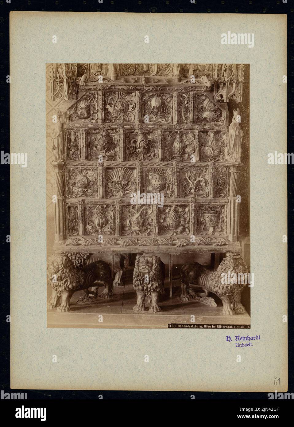 Otto Schmidt (1849-1920, as a photographer): Hohensalzburg fortress ...