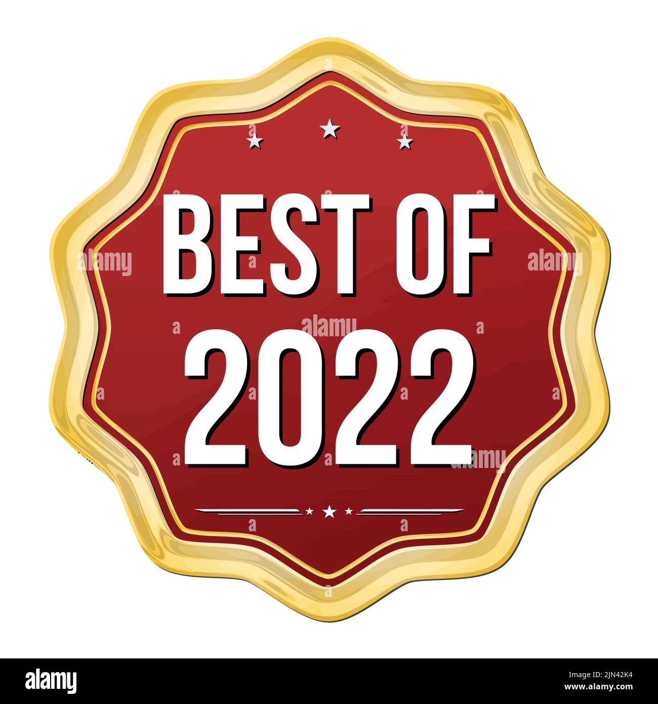 Best of 2022 badge on white background, vector illustration Stock ...