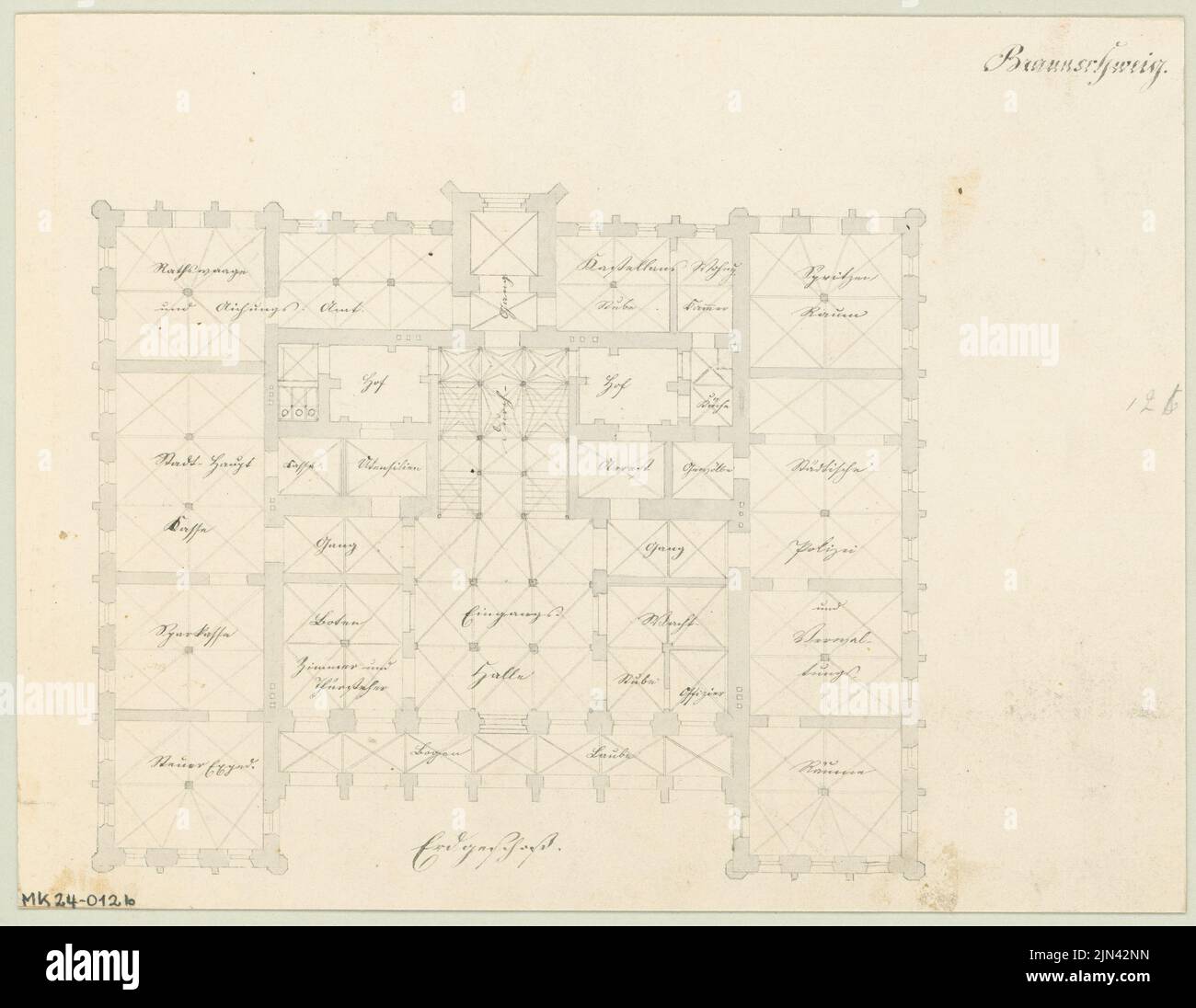 Alfred Hartmann (1824-1884): City Hall. Monthly competition October ...