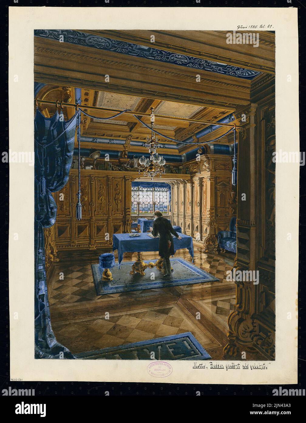 Interior view library drawing room hi-res stock photography and images ...