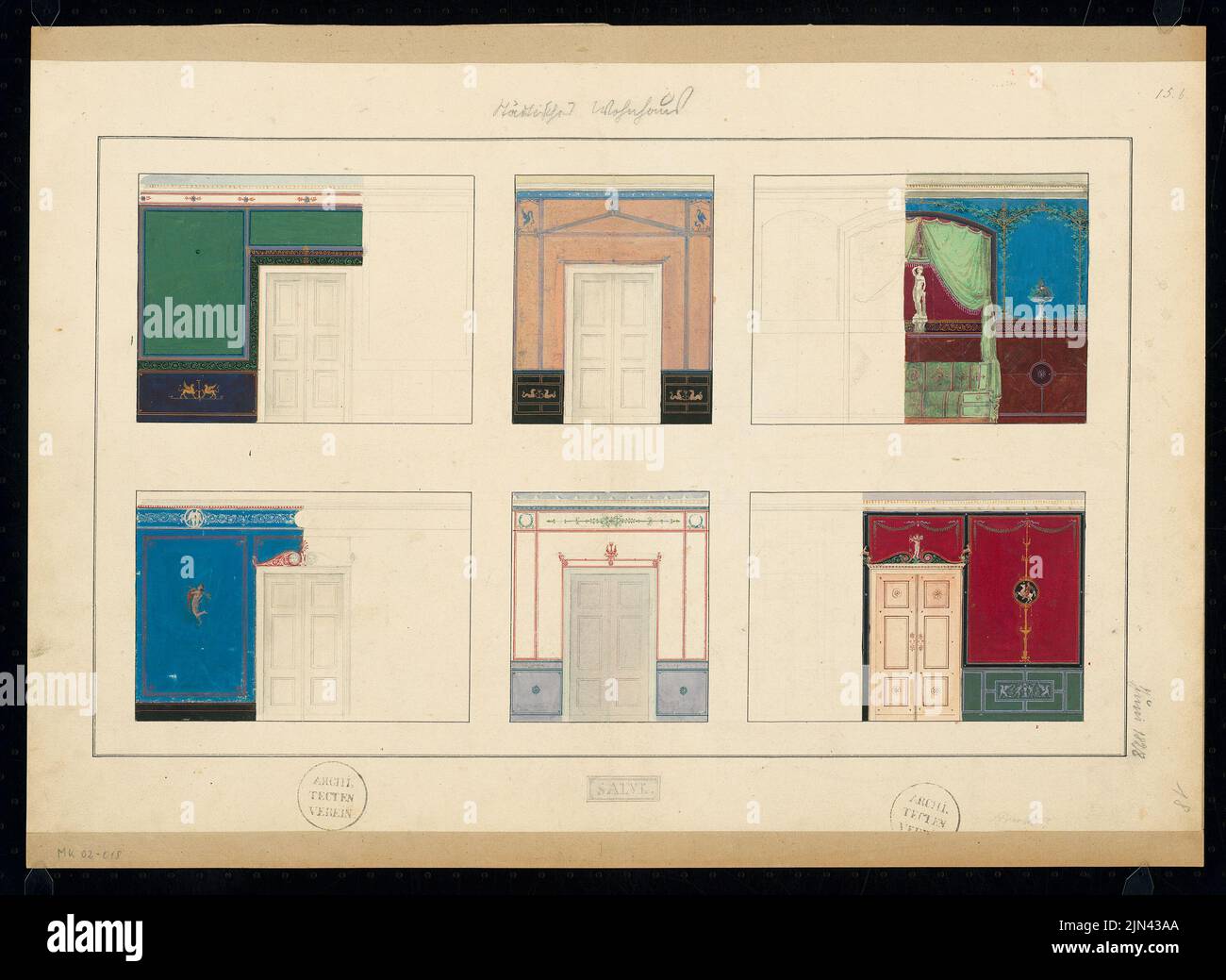 Johann Heinrich Strack (1805-1880): Urban residential building. Monthly ...