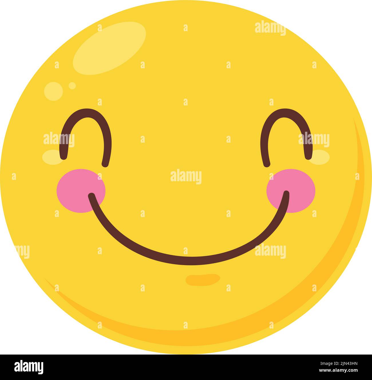 happy smiling emoticon comic character Stock Vector Image & Art - Alamy