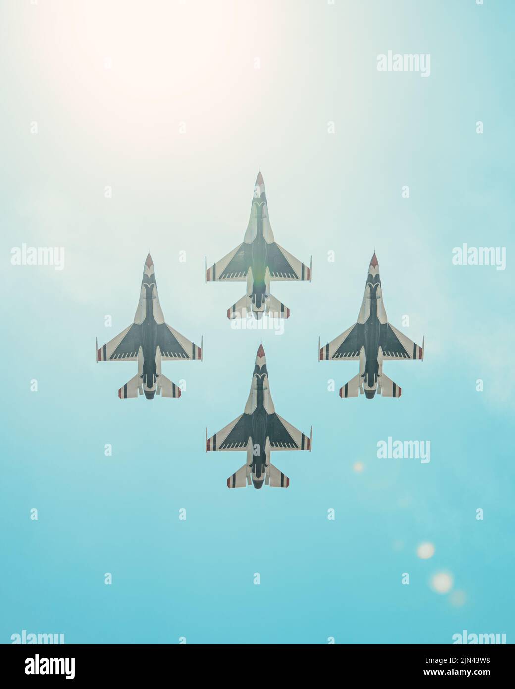 fighter jets in formation over fort lauderdale beach Stock Photo - Alamy