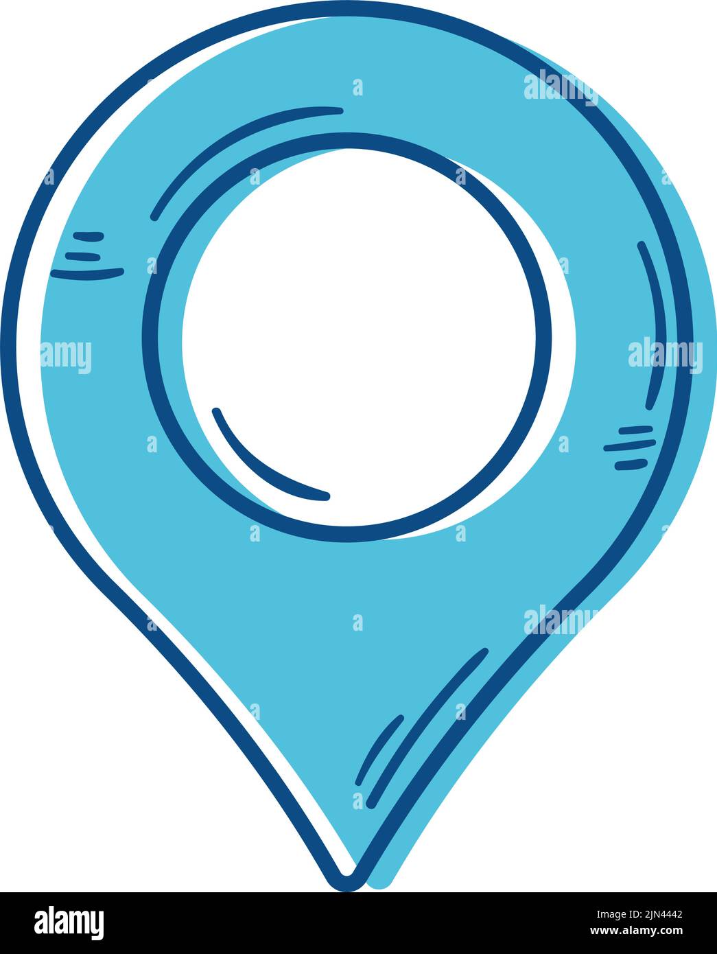 blue pin pointer location icon Stock Vector Image & Art - Alamy