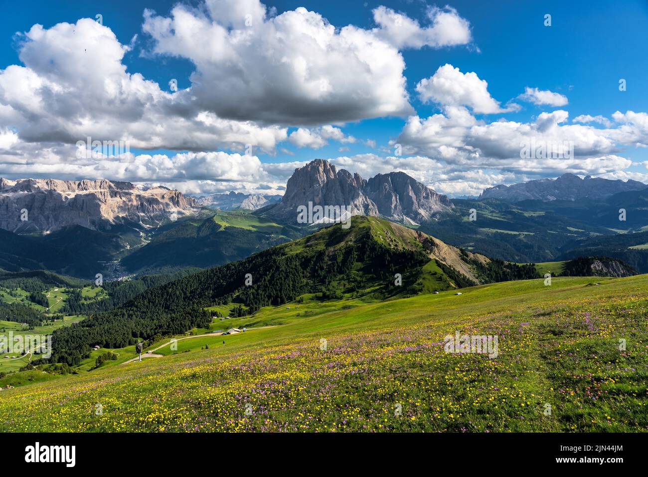 Seceda peak. Trentino Alto Adige, Dolomites Alps, South Tyrol, Italy ...