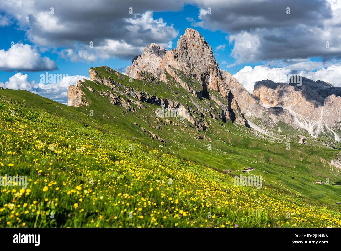 Seceda peak. Trentino Alto Adige, Dolomites Alps, South Tyrol, Italy ...