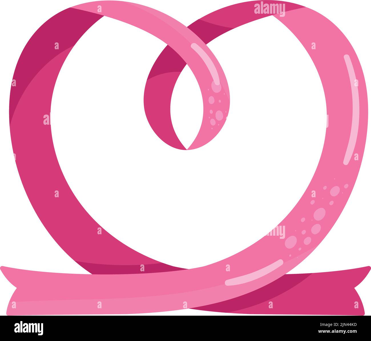 pink ribbon with heart shape breast cancer Stock Vector Image & Art - Alamy