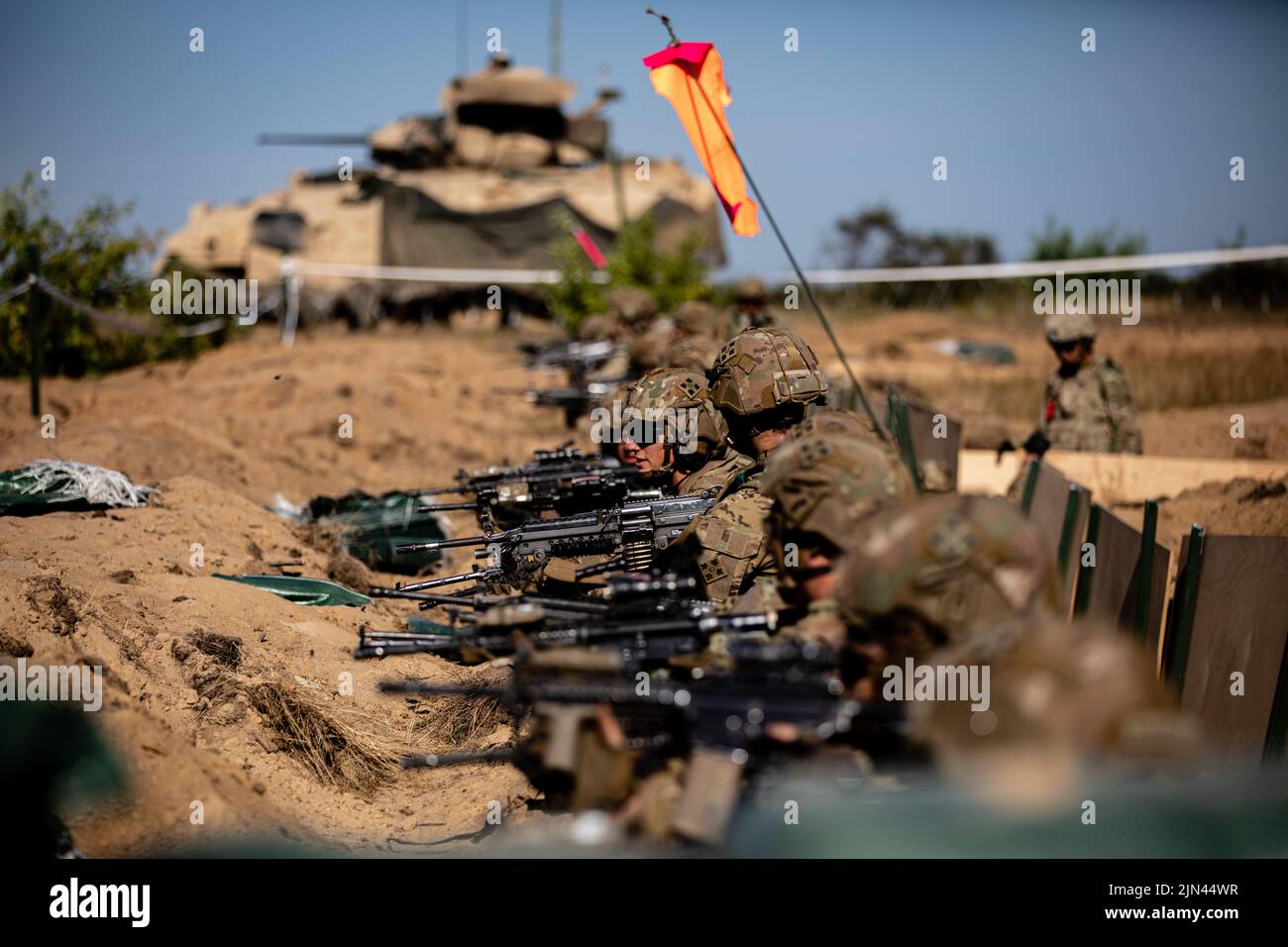 U.S. Soldiers assigned to “Chaos” Company, 1st Battalion, 68th Armor ...