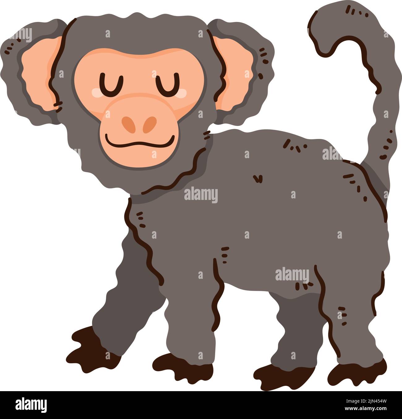Moneky vector hi-res stock photography and images - Alamy