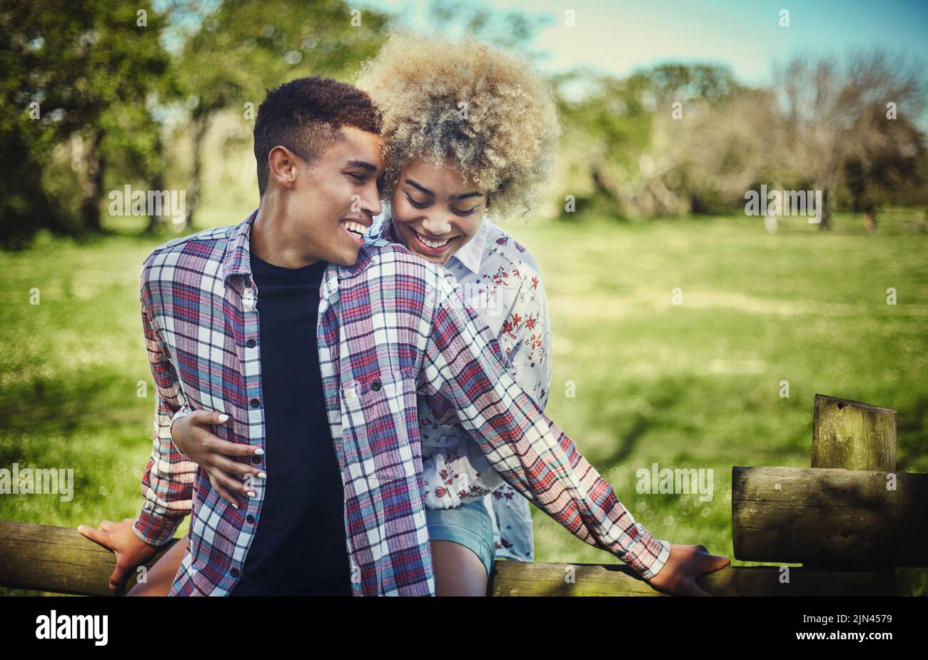I love you more than words can describe. a young couple spending ...