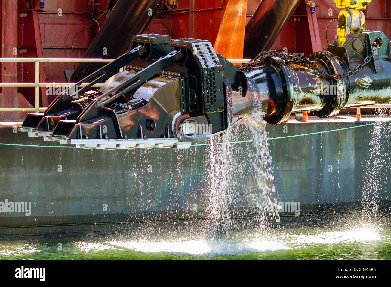 Dredge ship essayons hi-res stock photography and images - Alamy