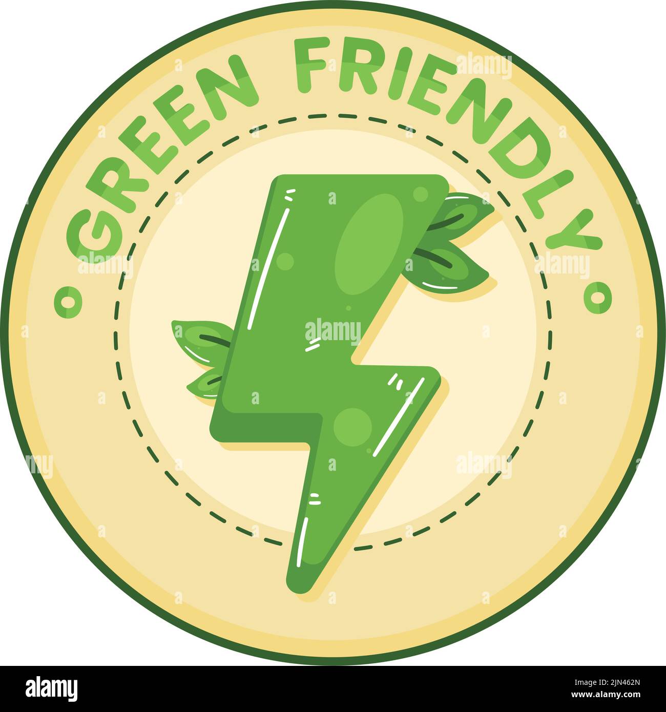 green friendly ecology seal emblem Stock Vector Image & Art - Alamy