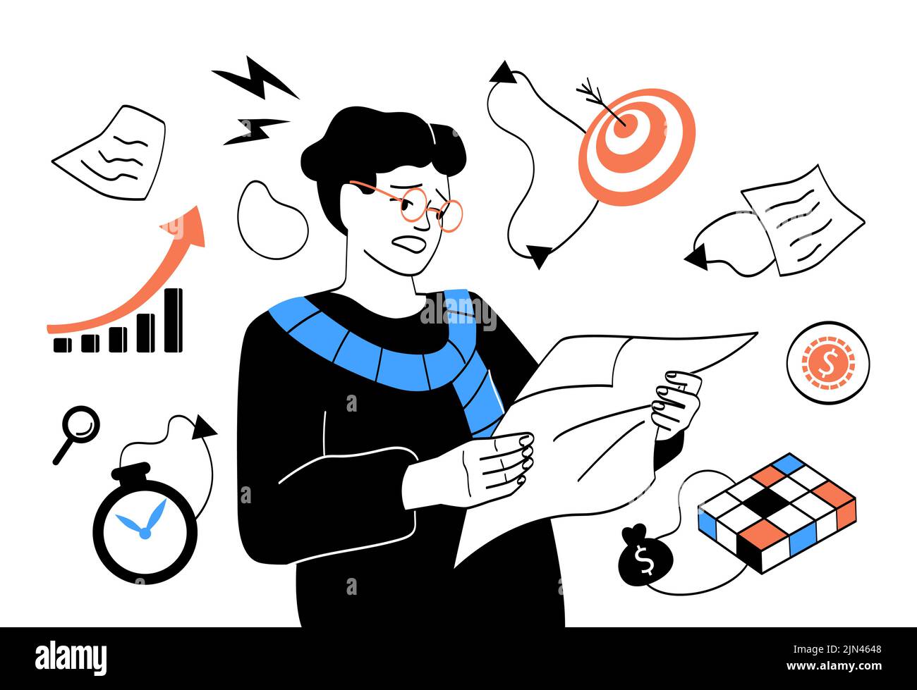 Concept of multitasking Stock Vector Image & Art - Alamy