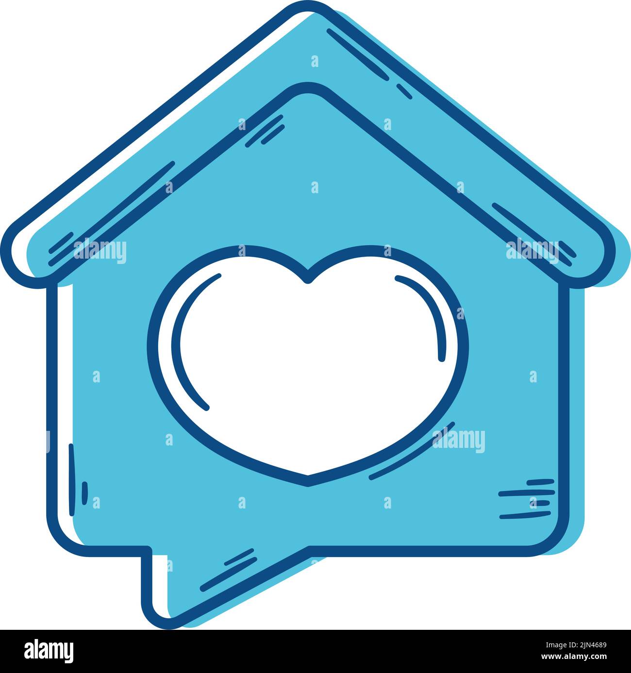 house with heart real estate Stock Vector Image & Art - Alamy