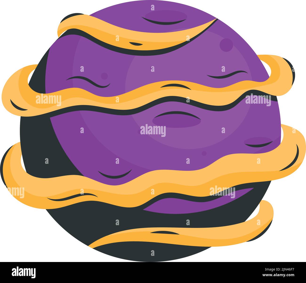 planet and nebula space outer icon Stock Vector Image & Art - Alamy